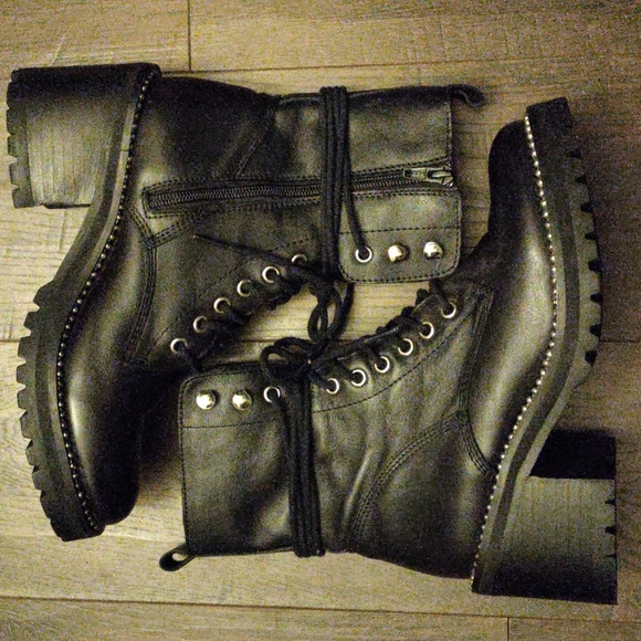 Aqua | Shoes | Aqua Jax Combat Boots | Poshmark